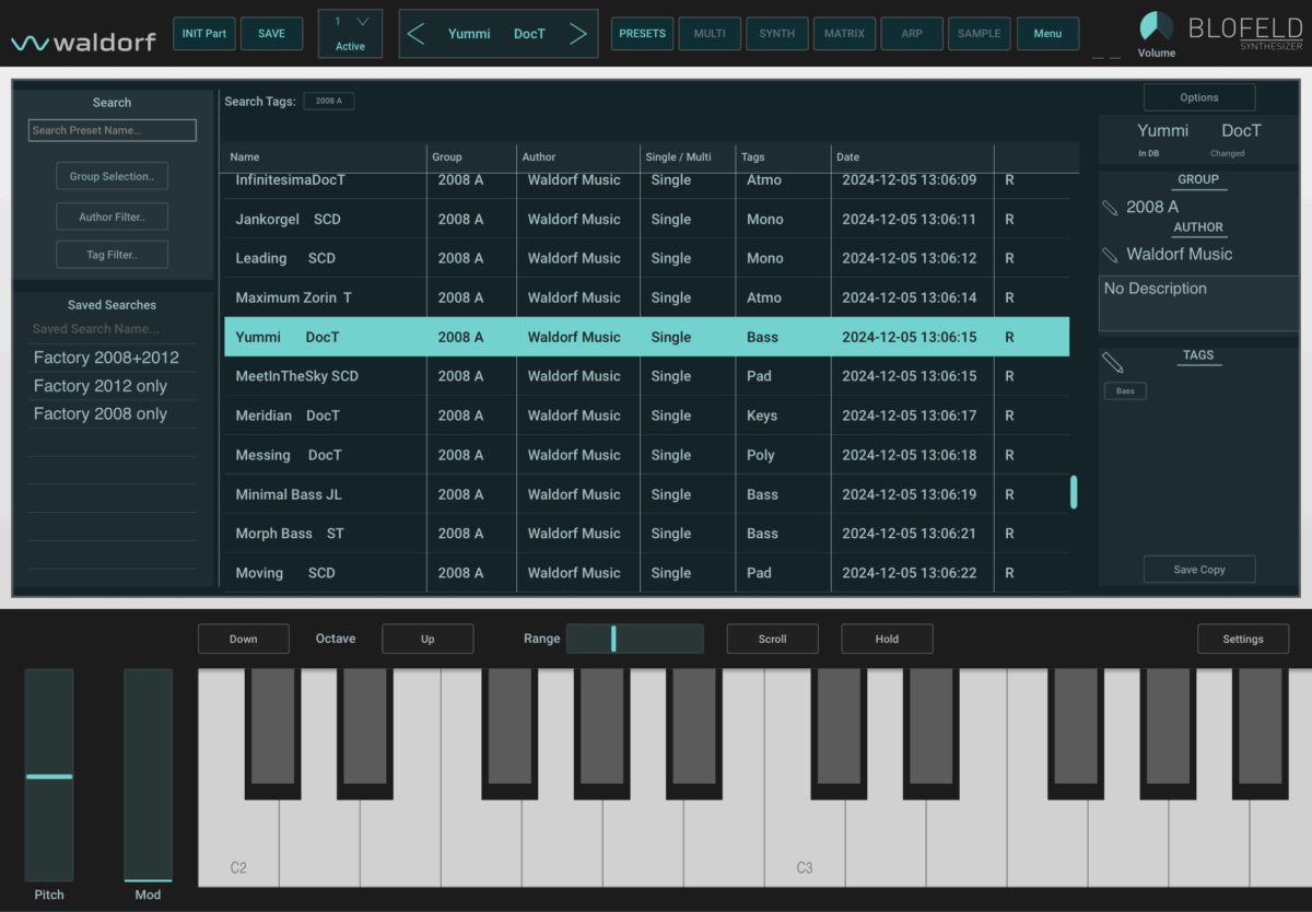Blofeld iPad – Waldorf Music